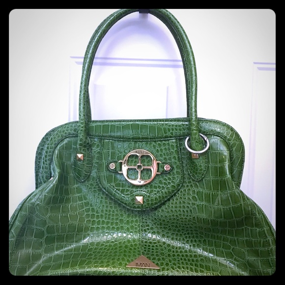 IMAN | Bags | Iman Handbag Purse Shoulder Bag Green | Poshmark